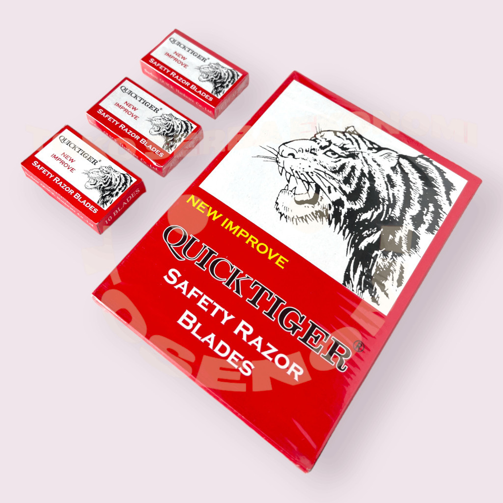 Jual Silet QuickTiger Pisau Cukur Berkualitas 1 Box isi 10 Pack (100 ...