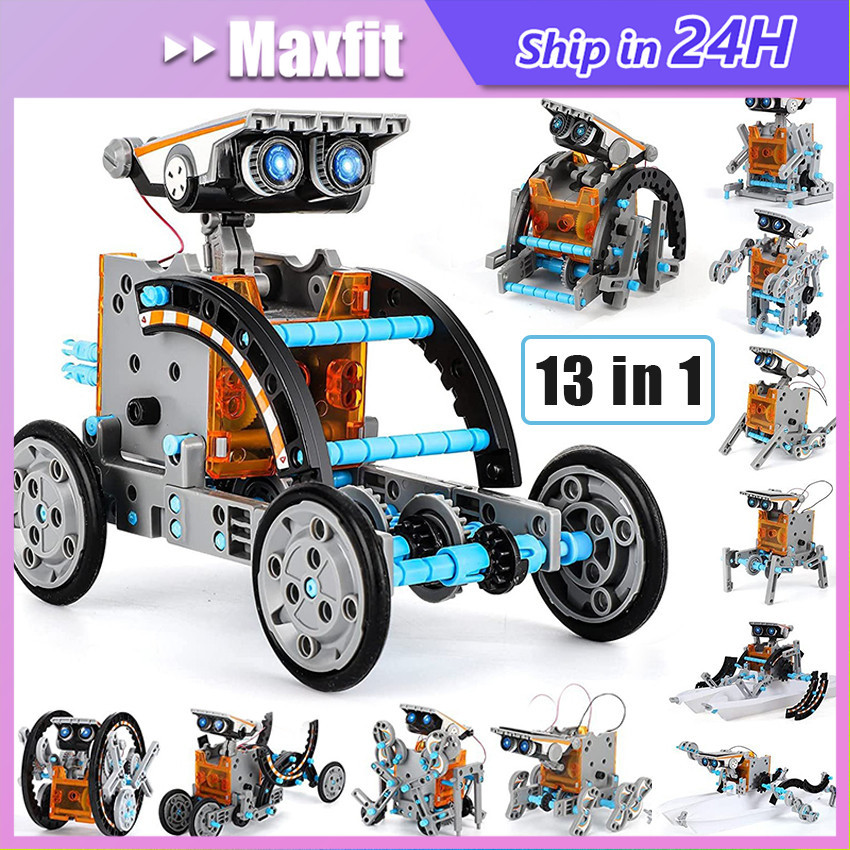 Jual Solar Robot 13 In 1 Educational Kit DIY Mainan Edukasi Anak Rakit ...