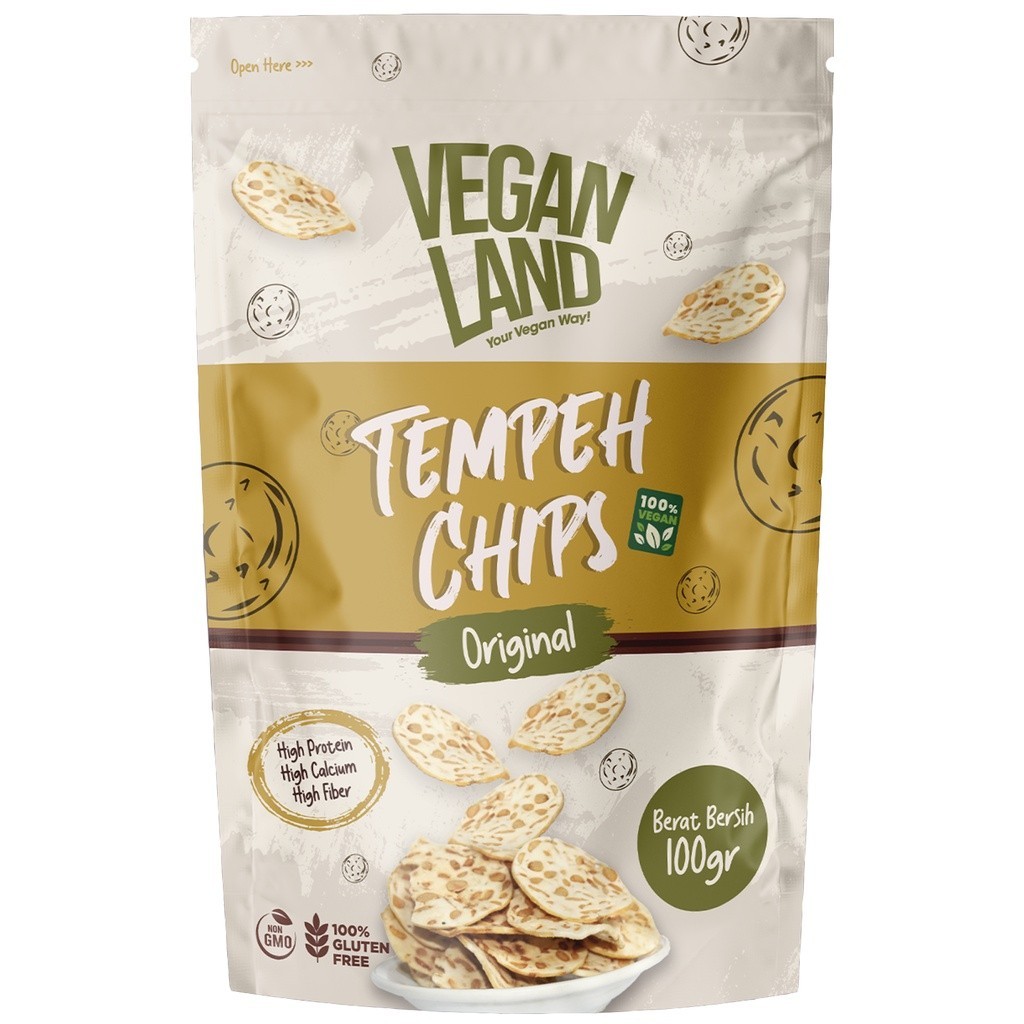 Jual [VEGAN] TEMPEH CHIPS SPICY & ORI 100 GR - 50 GR | KERIPIK TEMPE ...