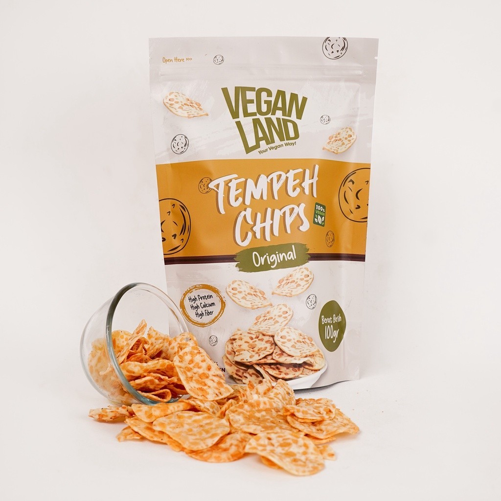 Jual [VEGAN] TEMPEH CHIPS ORI, SPICY & SWEET 100 GR - 50 GR | KERIPIK ...