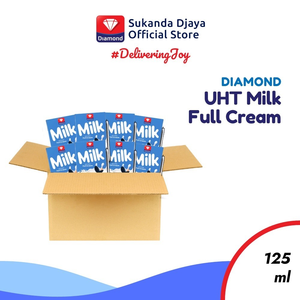 Jual Diamond Milk Susu UHT Full Cream 125 Ml 1 Karton | Shopee Indonesia