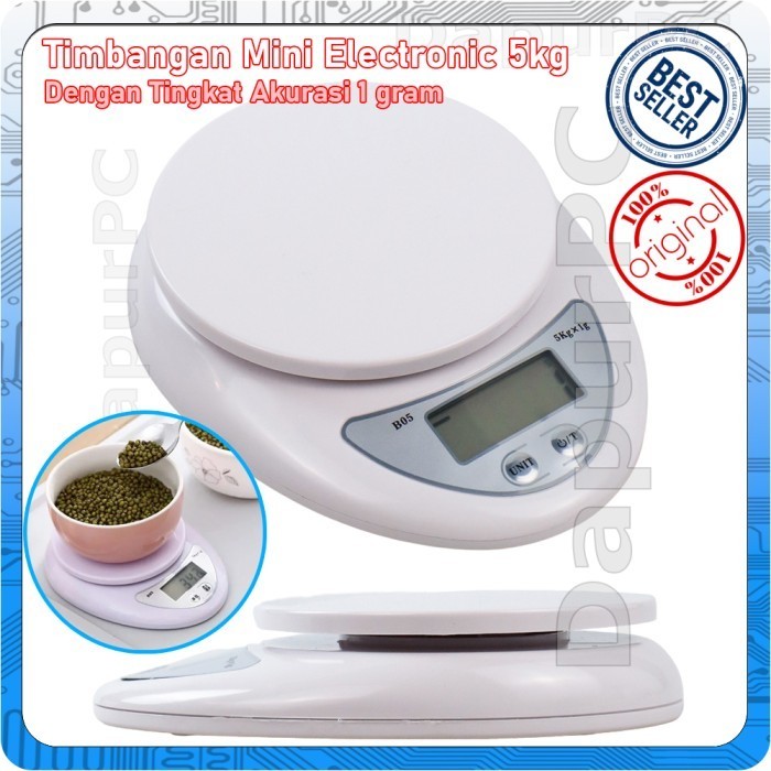 Jual Timbangan Dapur Mini Elektronik Mini 5Kg Akurasi 1 Gram | Shopee ...