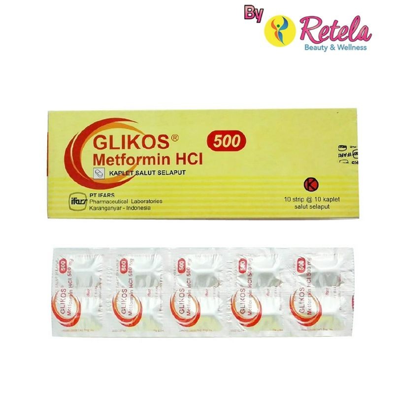 Jual Glikos 500 Mg 1 Box 100 Kaplet | Shopee Indonesia