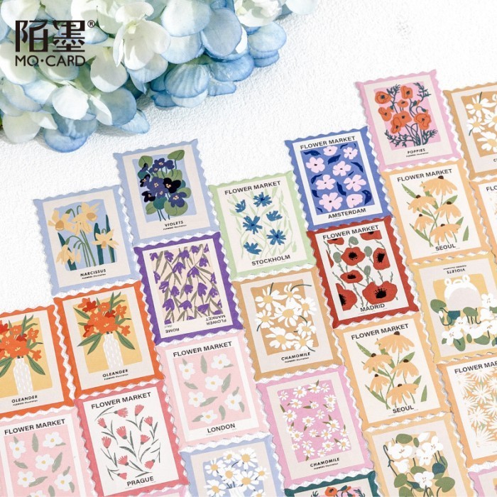 Jual Sticker Pack Isi 46 Lembar FLOWER STAMP COLLECTION Stiker Deco ...