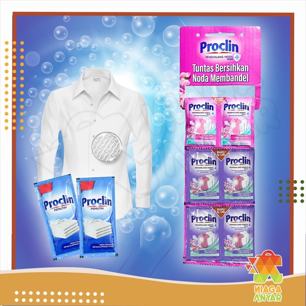 Jual NA PROCLIN Penghilang Noda Pink Renceng isi 12 Sachet / Pembersih ...