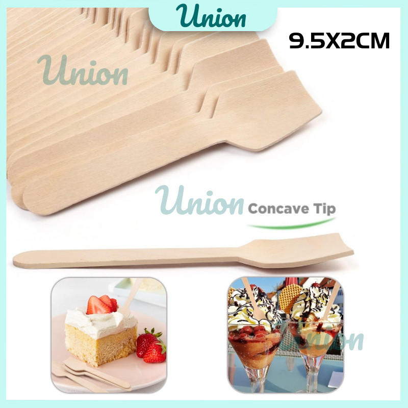 Jual UM Sendok Kayu Sekali Pakai / Dessert Es Puding Pudding Ice Cream ...