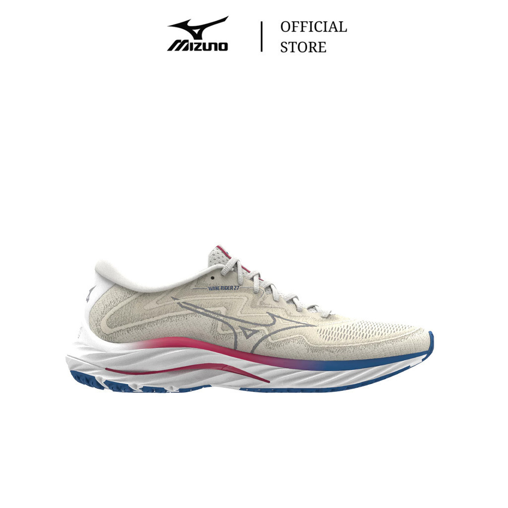 Jual MIZUNO SEPATU RUNNINGWAVE RIDER 27 SSW WHITE ULTIMATE GRAY PAPYRUS ...