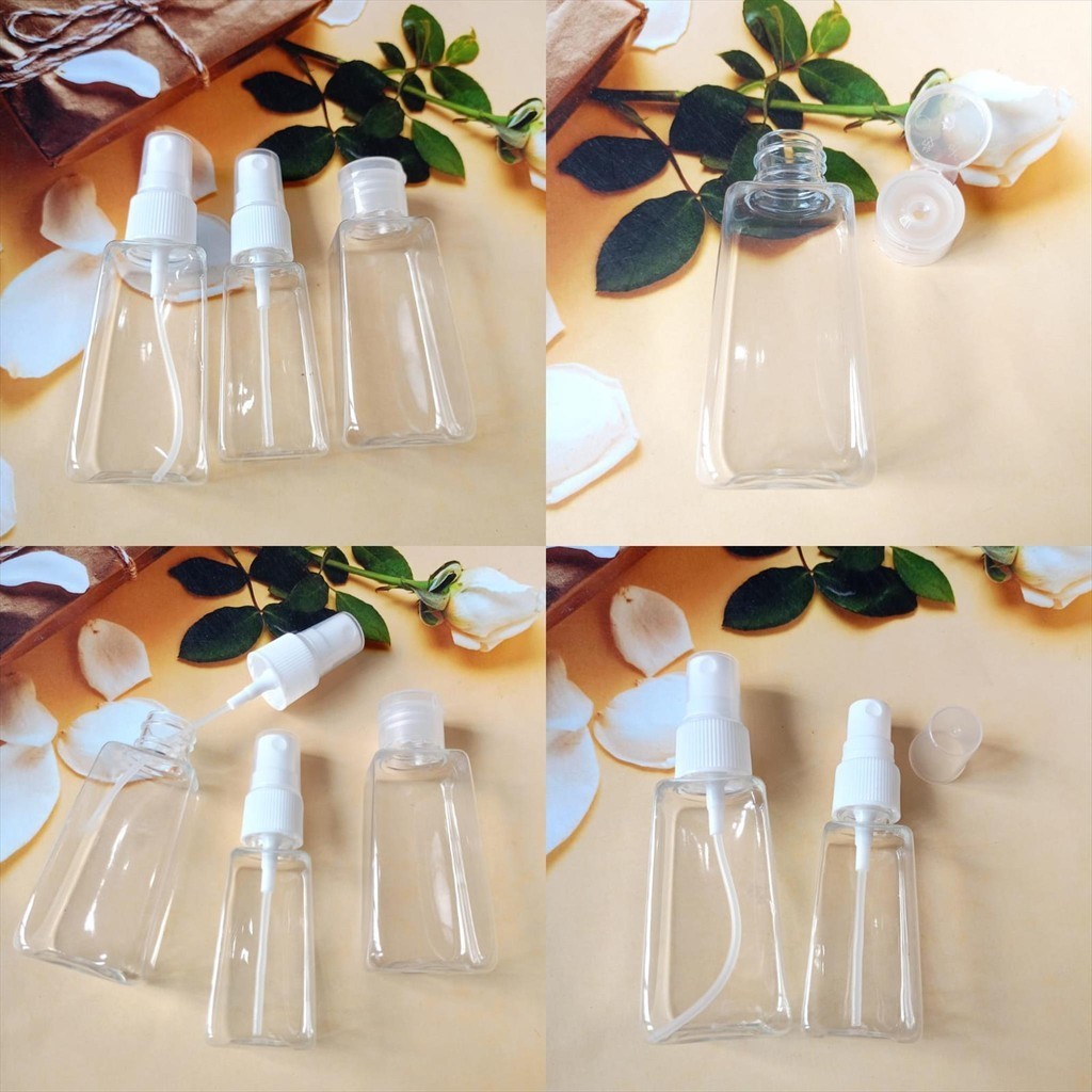 Jual BOTOL KOSONG SPRAY BOTOL FLIPTOP LOTION / SERUM TRAVEL SIZE ...