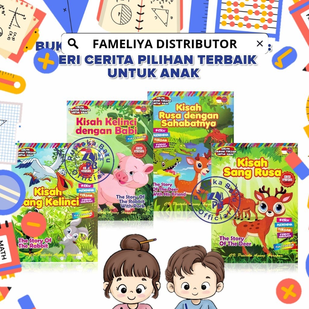 Jual [FD] Buku Cerita Anak Bergambar : Kisah Kelinci Dengan Babi ...