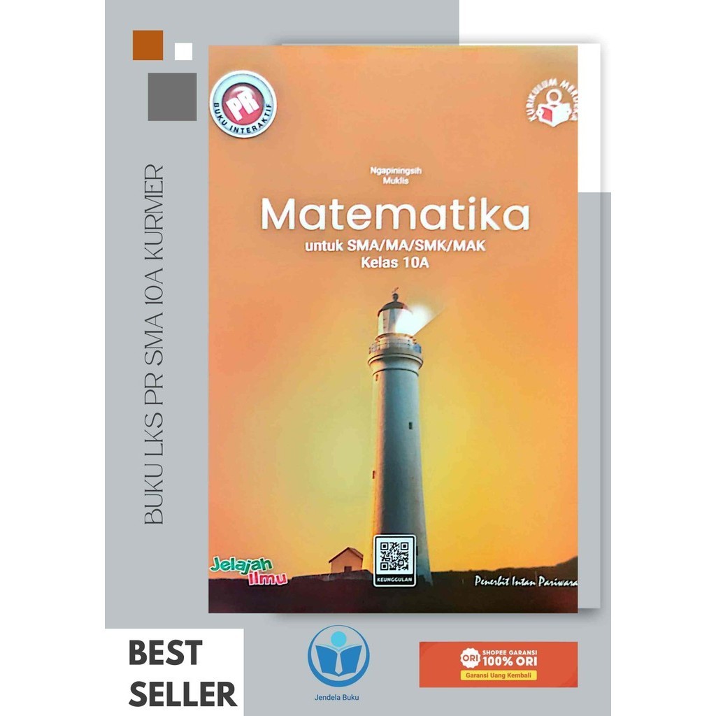 Jual Buku Pr/Lks Matematika Kelas 10/X SMA/Ma Semester 1 Kurikulum Merdeka Intan pariwara Tahun ...