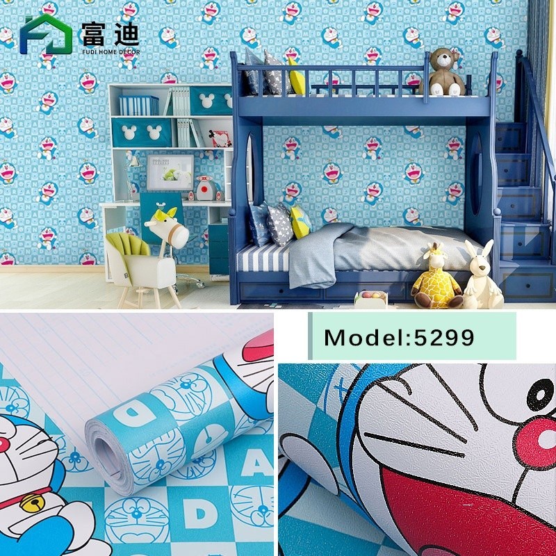 Jual Wallpaper Sticker Dinding Motif Doraemon Abjad 9m s/d 10m x 45cm wpp | Shopee Indonesia