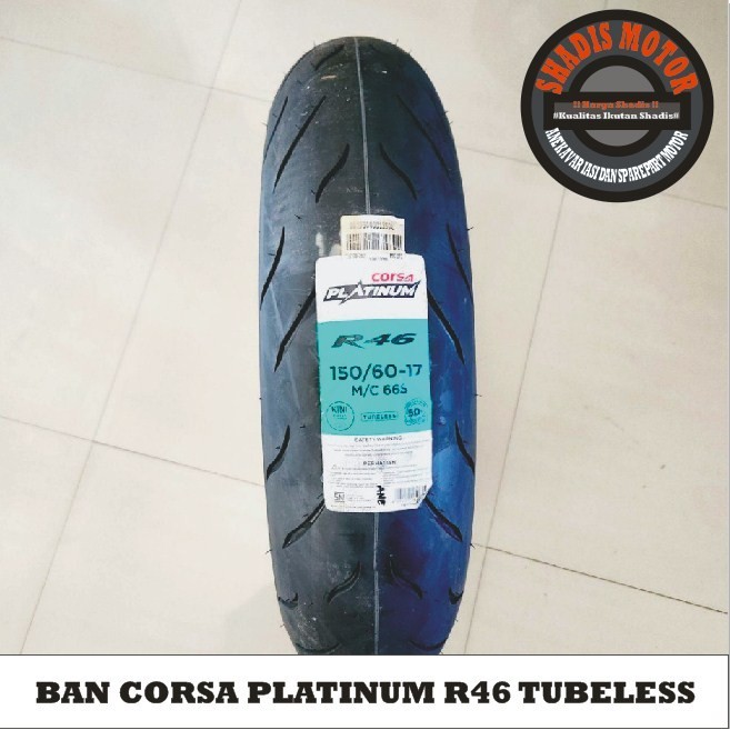 Jual Ban Motor Merk Corsa Tubeless Tipe R46 Ukuran 150/60 Ring 17 Ban ...
