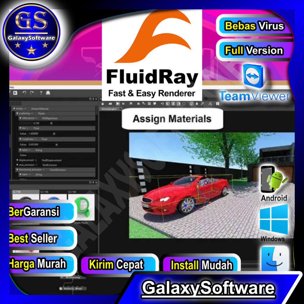 Jual FluidRay v3.0.3.1 2022 windows Rendering 3D Ringan Full Version 3D CAD & Simulation ...