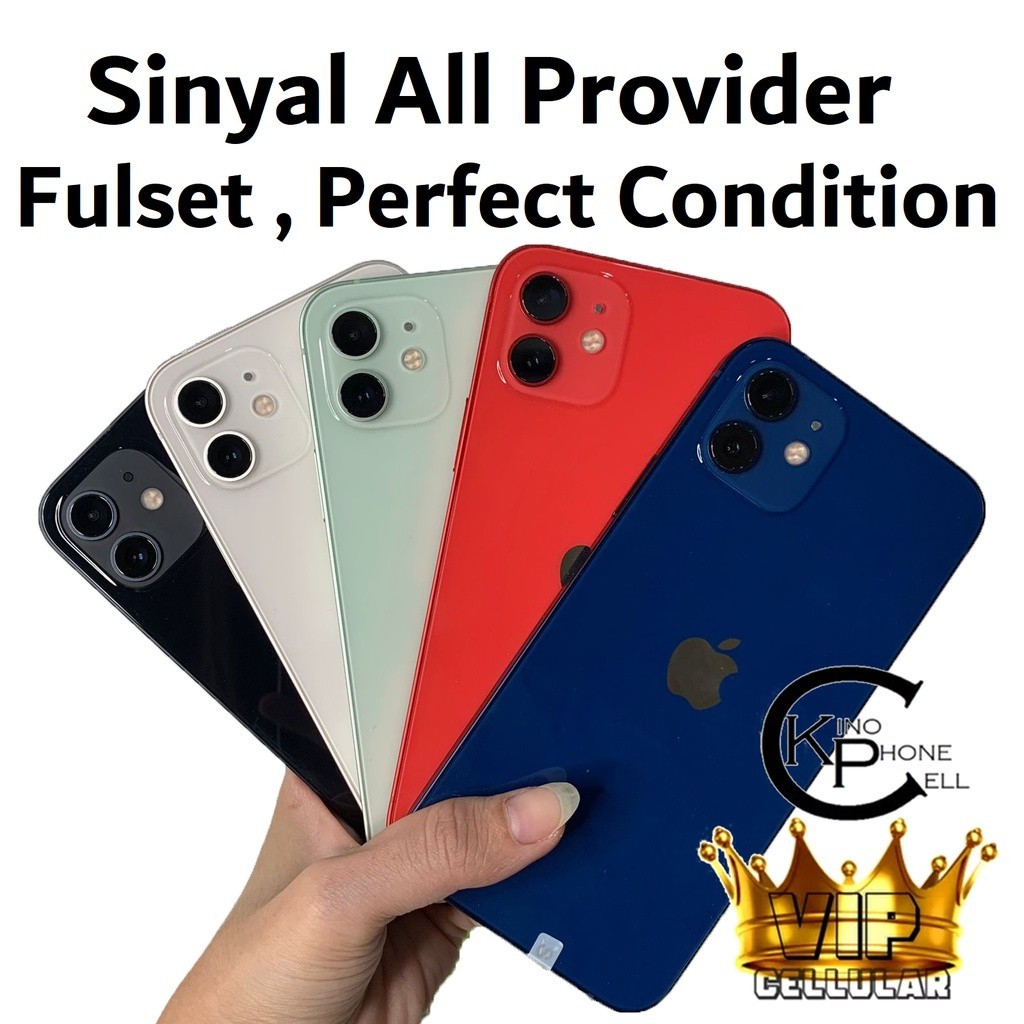 Jual iPhone 12 64GB/128GB/256GB BEKAS SECOND ORIGINAL 100% | MULUS NORMAL FULSET Kondisi Perfect ...