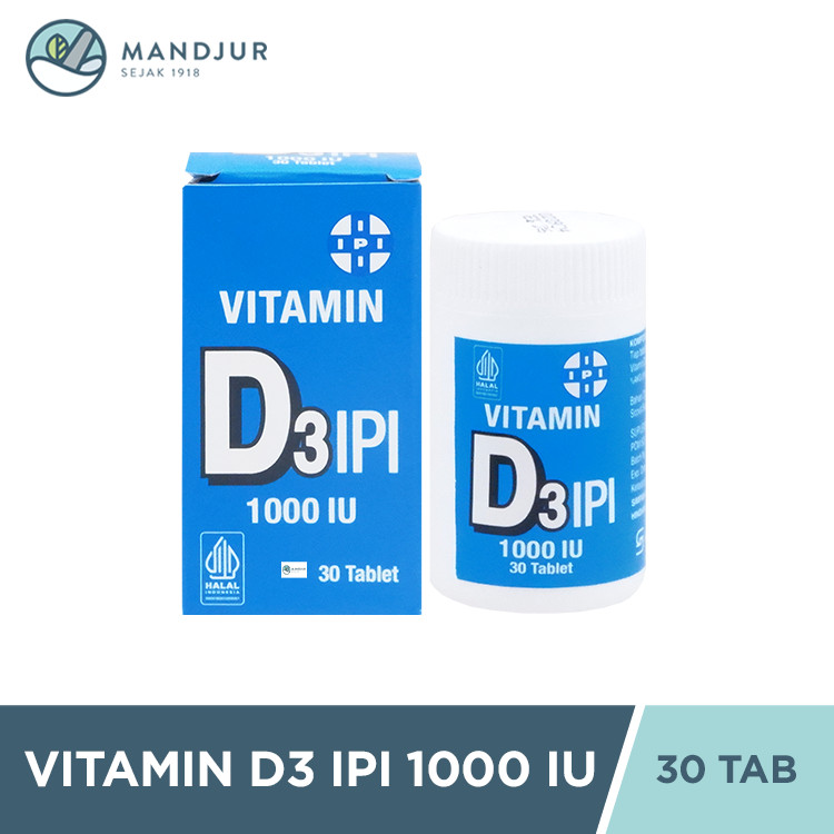 Jual IPI Vitamin D3 1000 IU 30 Tablet - Suplementasi Vitamin D dengan ...