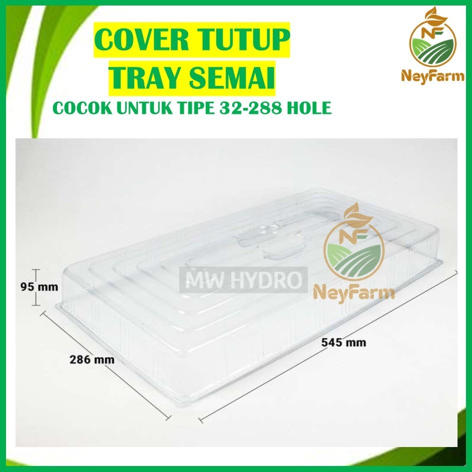 Jual Tutup Tray Cover / Lid Tutup Tray Semai Transparan Bening 1pcs ...