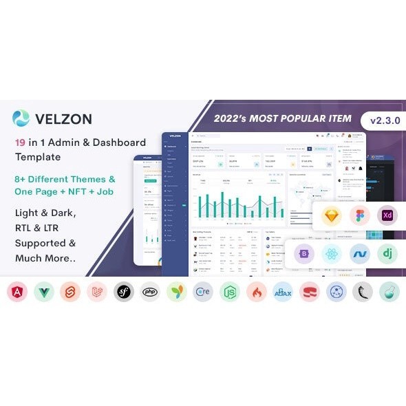 Jual Velzon - Admin & Dashboard Template | Shopee Indonesia