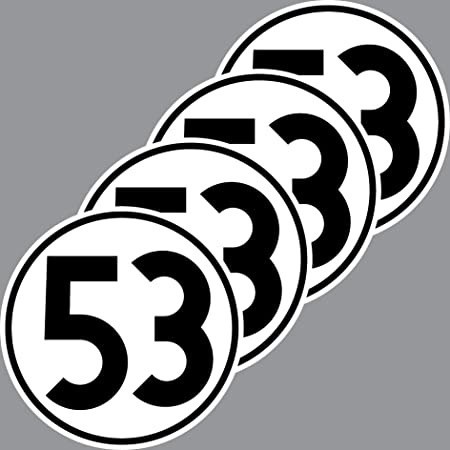 Jual Sticker cutting Circle Number Sticker mobil kaca body angka dalam ...