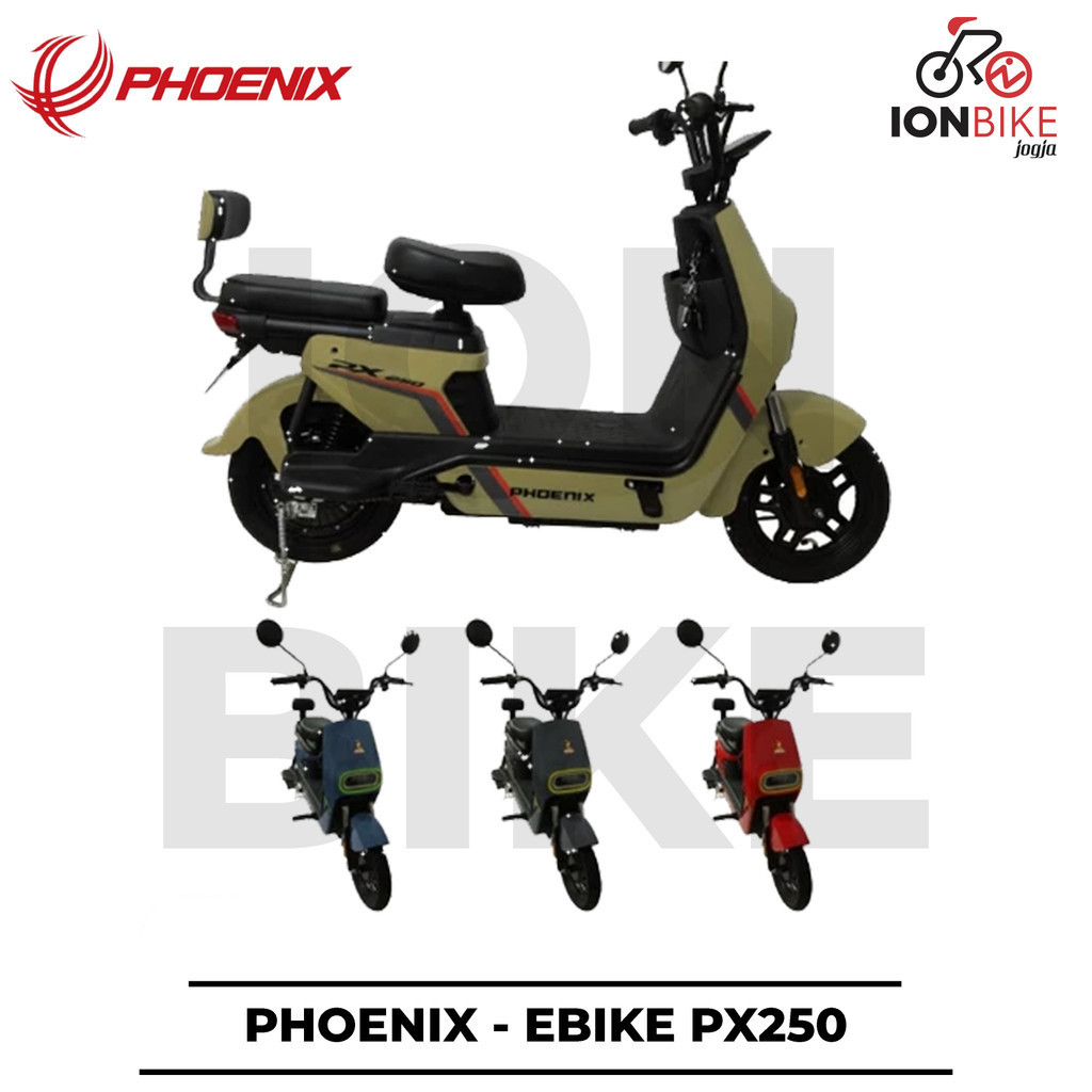 Jual Sepeda Listrik Phoenix PX250 500W 48V 12Ah Terbaru Tenaga Besar ...