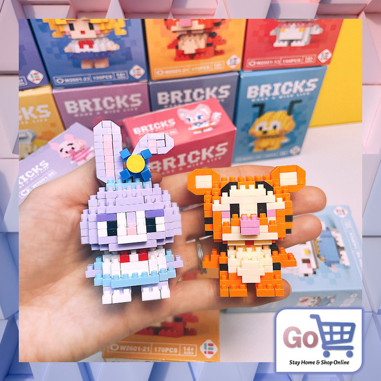 Jual Go - 1176 Mainan Bricks Mini / Nano Block Kartun / Mainan Balok ...