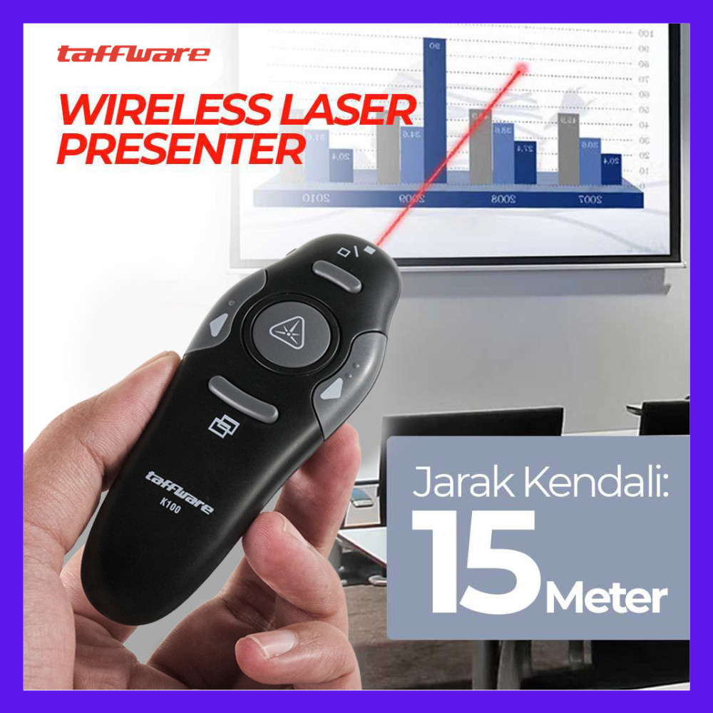 Jual Wireless USB Presenter Laser Pointer Untuk Presentasi Power Point ...