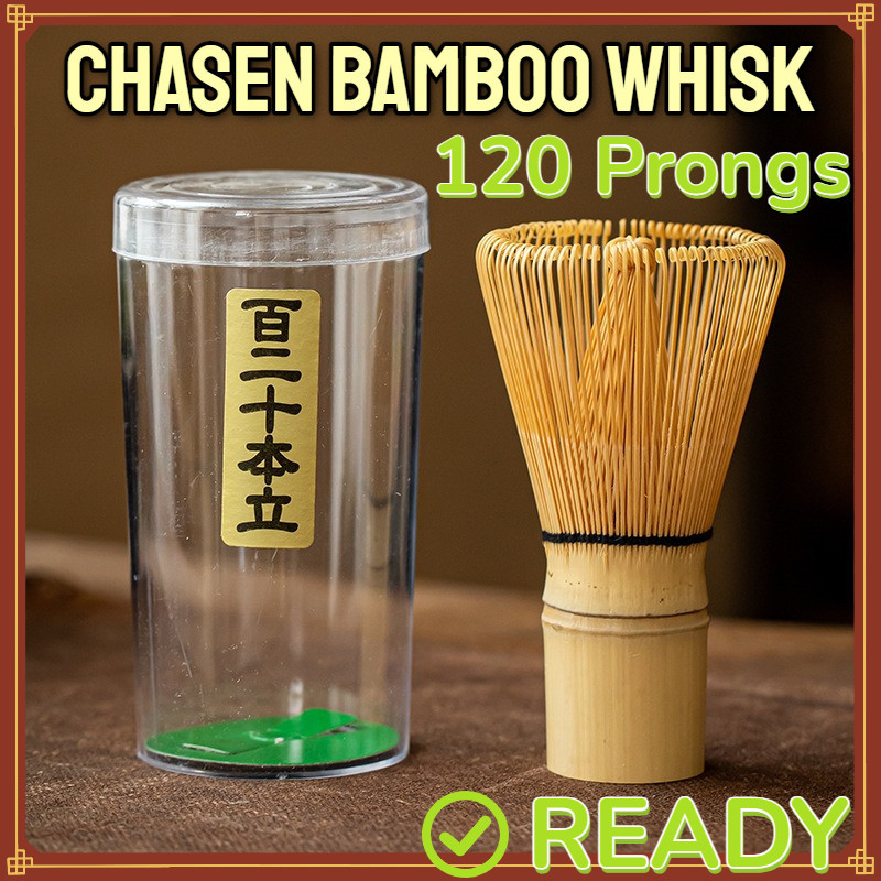 Jual Chasen Bamboo 120 Prongs Whisk / Pengaduk Matcha Bambu / Original ...