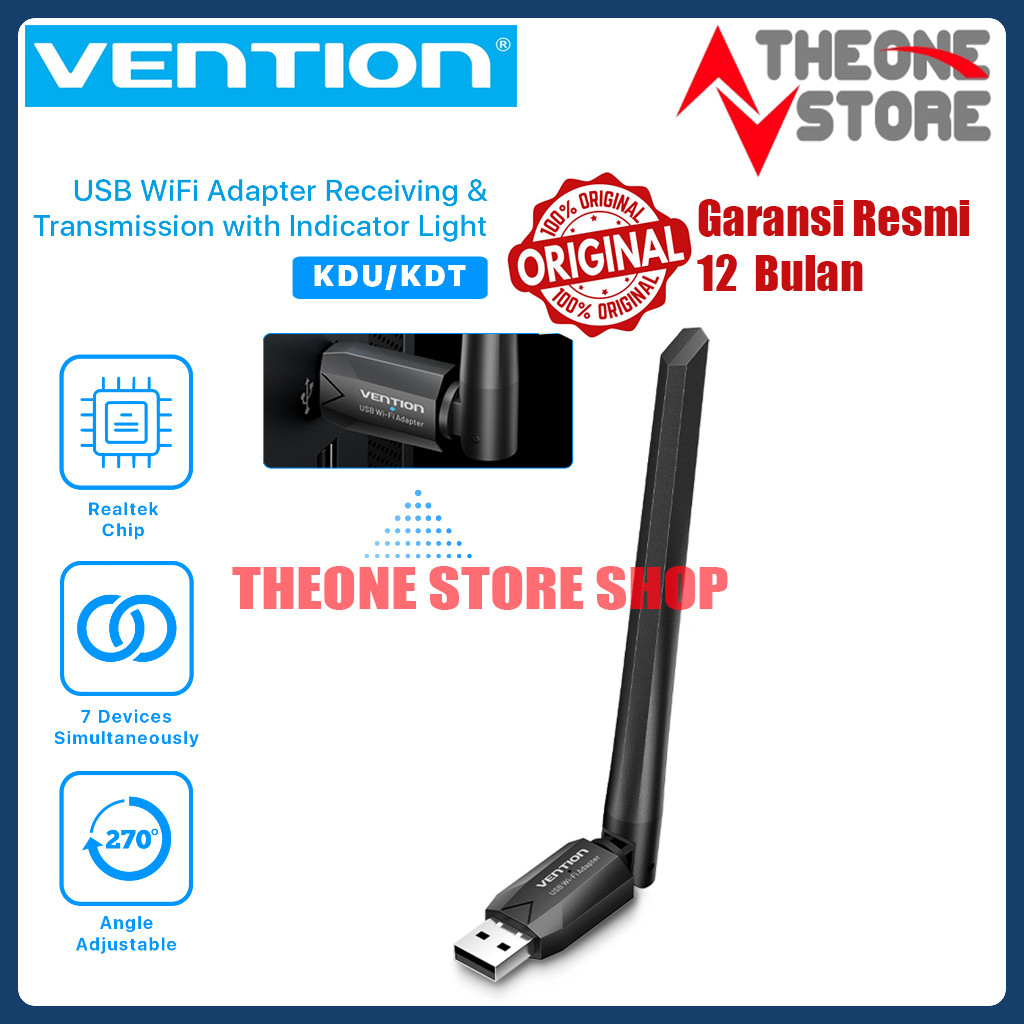 Jual Vention USB Wifi Wireless 2.4Ghz / 5Ghz + Bluetooth 5.0 Dongle ...
