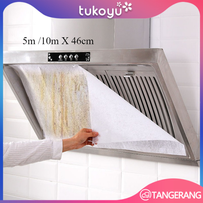 Jual 5 Meter 10 Meter x 46 cm Lapisan Penghisap Asap Dapur Anti Minyak ...