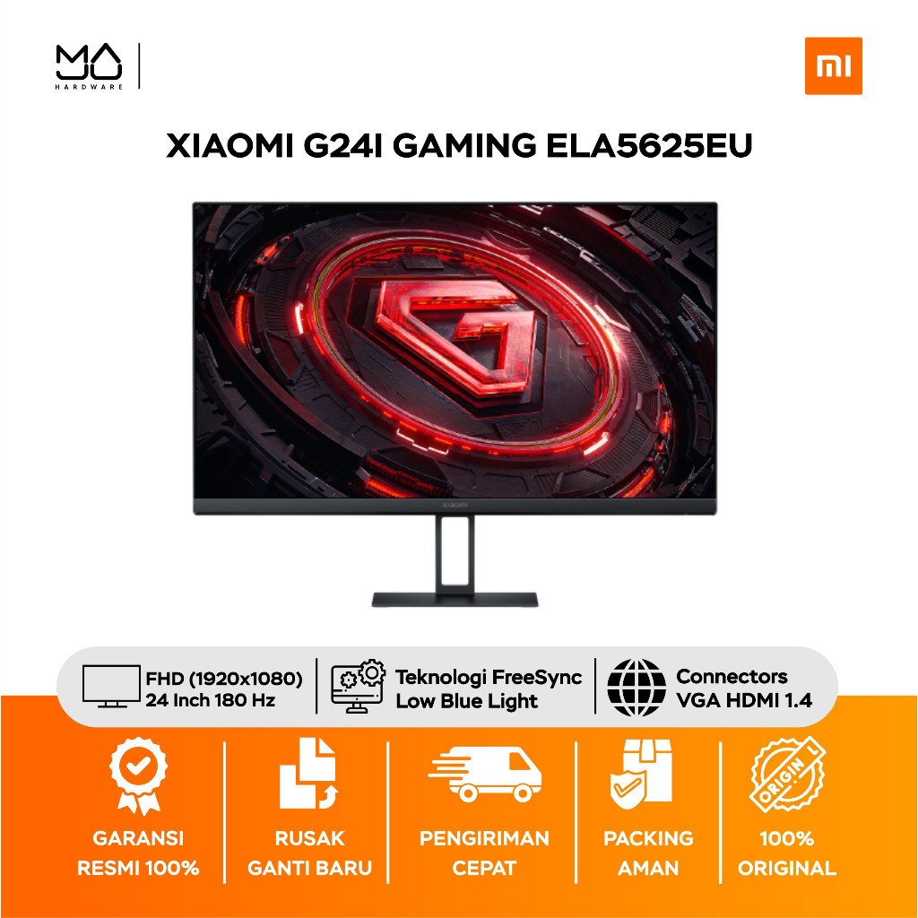 Jual Monitor Gaming Xiaomi LED G24i 24″ Full HD 180Hz - Garansi Resmi ...