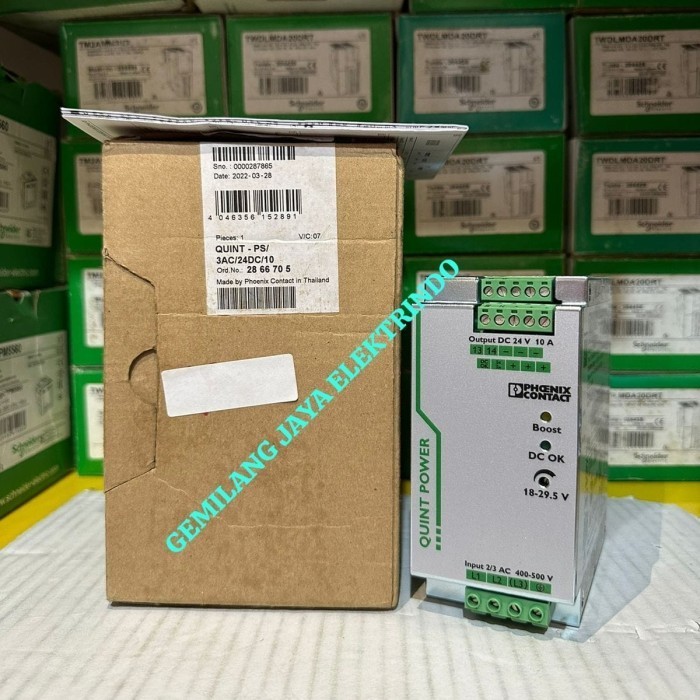 Jual POWER SUPPLY PHOENIX CONTACT QUINT-PS/3AC/24DC/10 3 PHASE ...