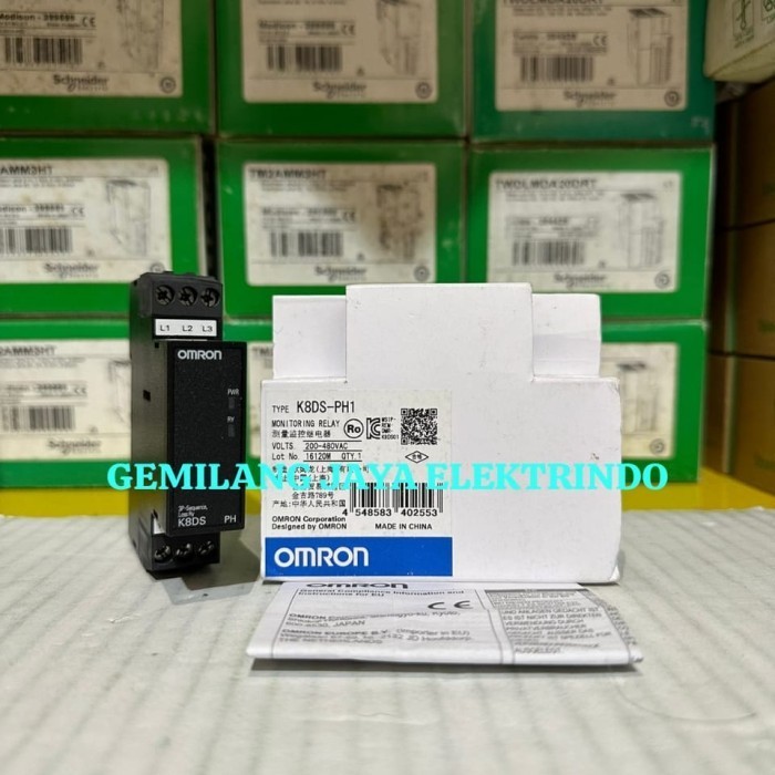 Jual OMRON K8DS-PH1 MEASURING & MONITORING RELAY 3 PHASE 200-480V AC ASLI | Shopee Indonesia