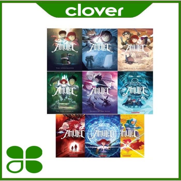 Jual Amulet (9 book series) by Kazu Kibuishi - Amulet1 (English ...