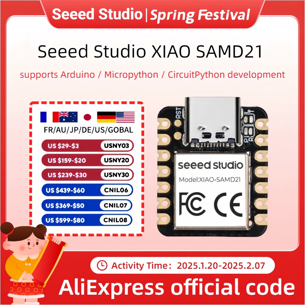 Jual arduino nano mini development board Seeed Studio XIAO SAMD21 Smallest Arduino ...