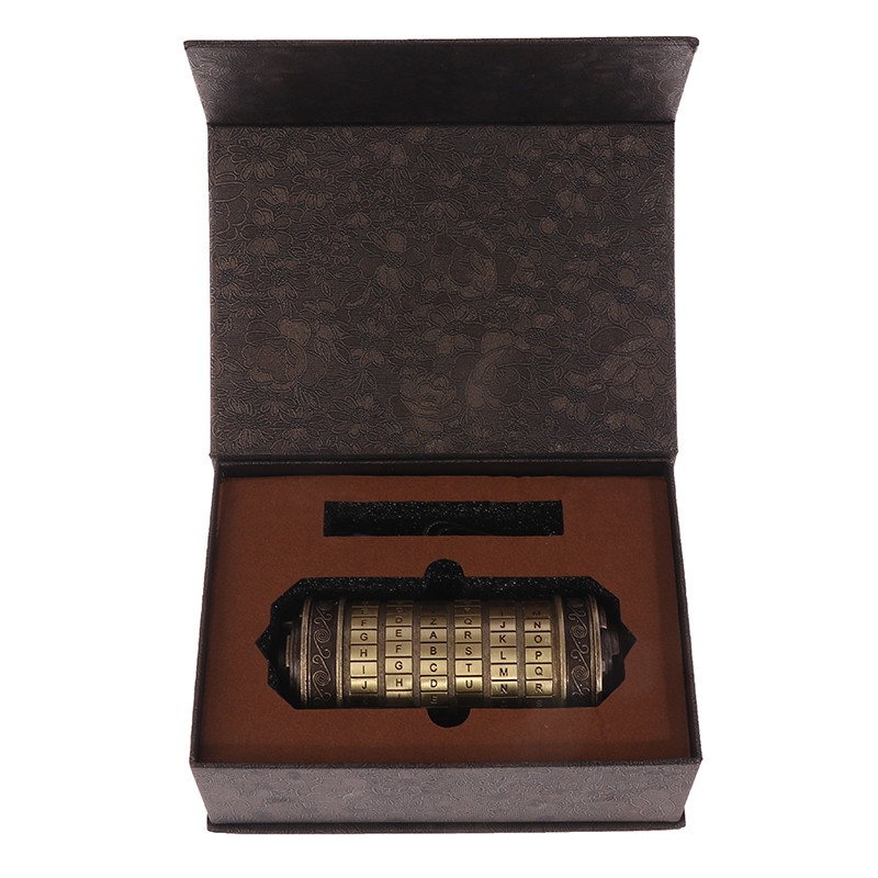 Jual Leonardo Da Vinci Code Toys Metal Cryptex Locks Wedding Gifts ...