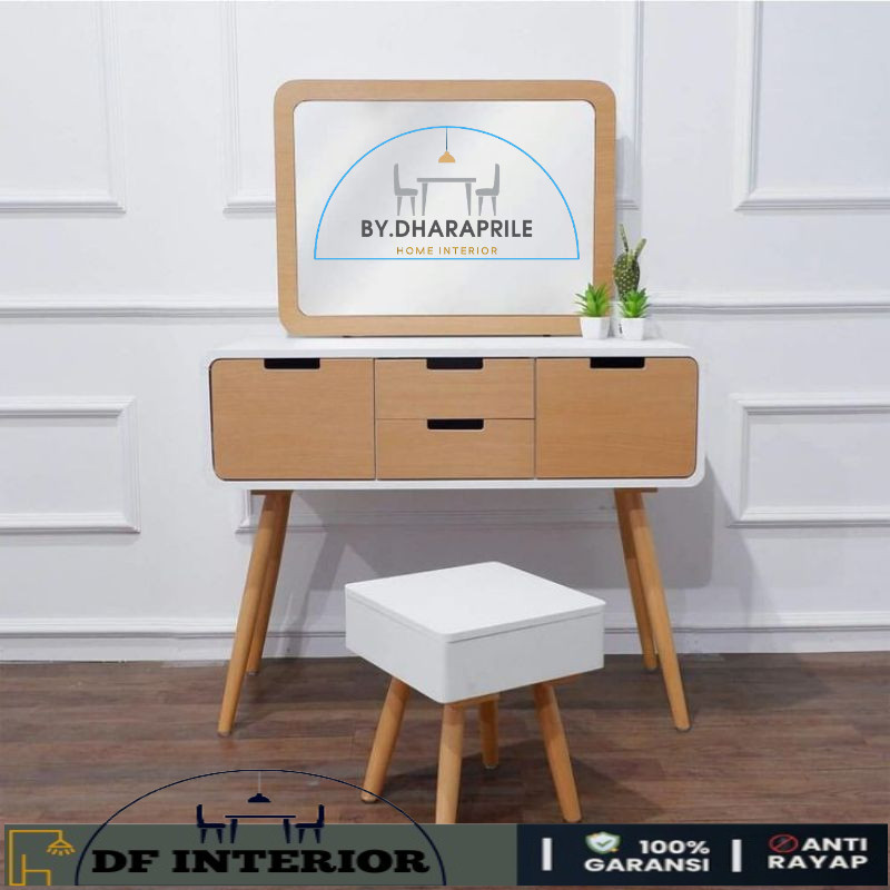 Jual meja cermin vanity minimalis/meja rias/meja make up/meja kosmetik ...