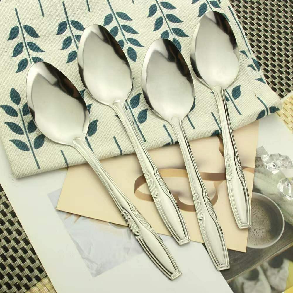 Jual MV 1 LUSIN Sendok Makan stainless tebal makan stainless sendok ...