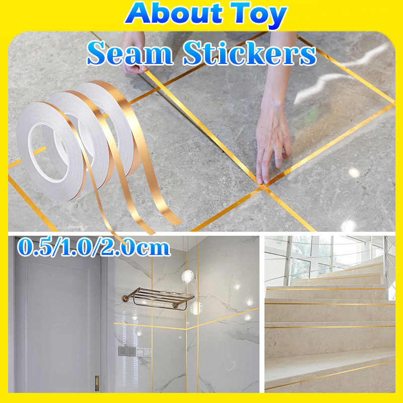 Jual Gulungan Roll Stiker Penutup Celah Keramik Pembatas Lantai Tembok ...