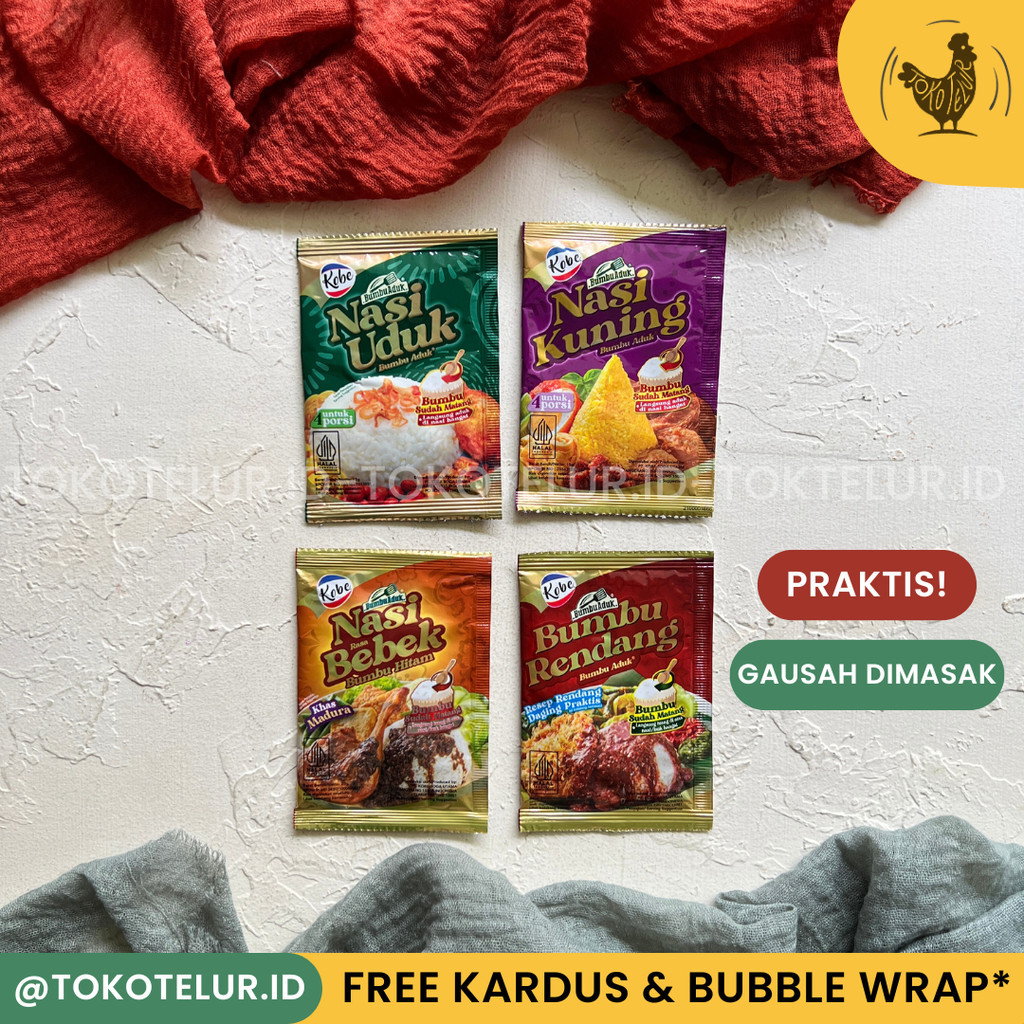 Jual KOBE - SACHET Bumbu INSTANT - NASI UDUK NASI KUNING NASI BEBEK ...