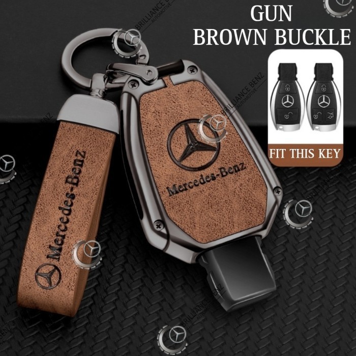 Jual METAL KULIT MERCEDES KEY CASE SARUNG KUNCI MERCY W212 W205 W166 ...