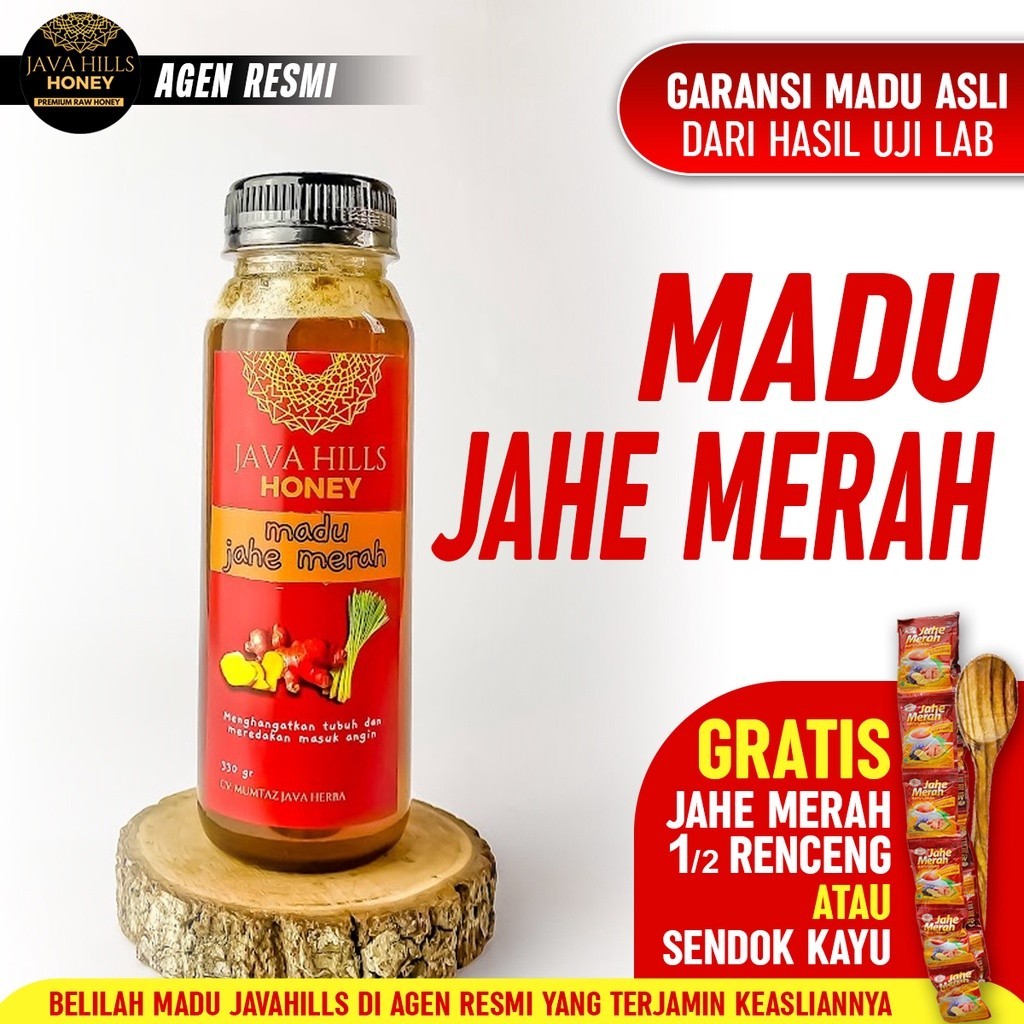 Jual 330 Gram Madu Jahe Merah Java hills Honey Mumtaz Meningkatkan daya ...