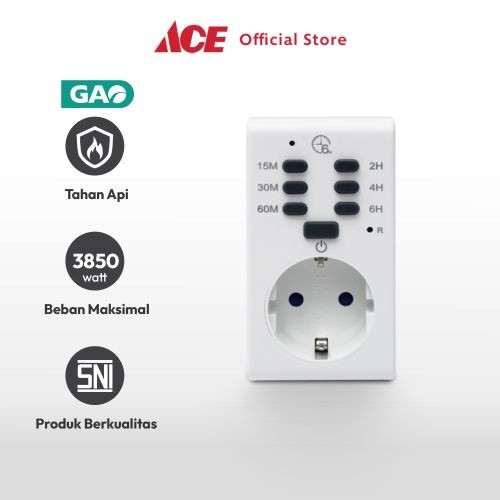 Jual Ace Gao Stop Kontak Timer Manual Electric Socket Terminal Colokan ...
