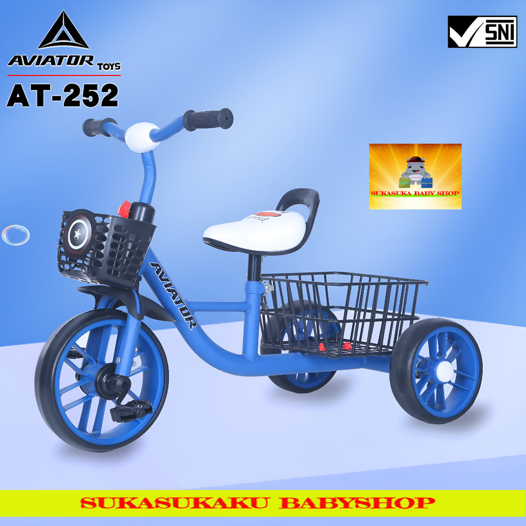 Jual Sepeda Anak Roda Tiga 3 AVIATOR AT 252 Keranjang Besar Ban Tipe ...