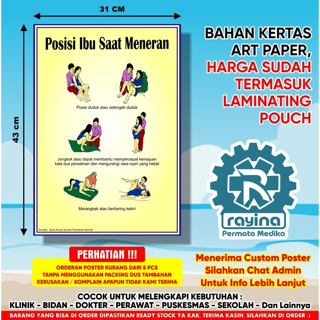 Jual Poster Posisi Ibu Saat Meneran | Shopee Indonesia Jual Poster Posisi Ibu Saat Meneran | Shopee Indonesia