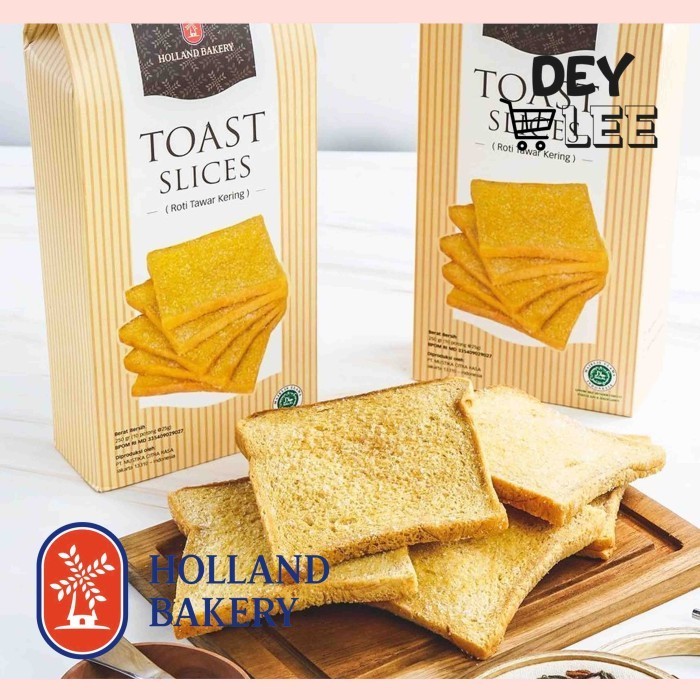 Jual HOLLAND BAKERY Toast Slices Roti Tawar Kering per 2 bks Bandung ...