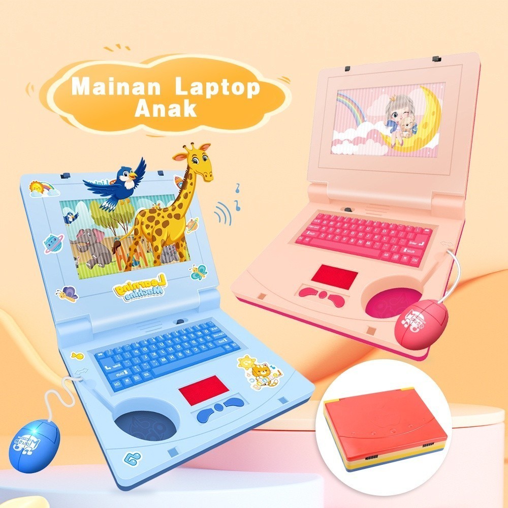 Jual Mainan Laptop Anak Mainan Edukasi Notebook Anak-anak/Versi Bahasa ...