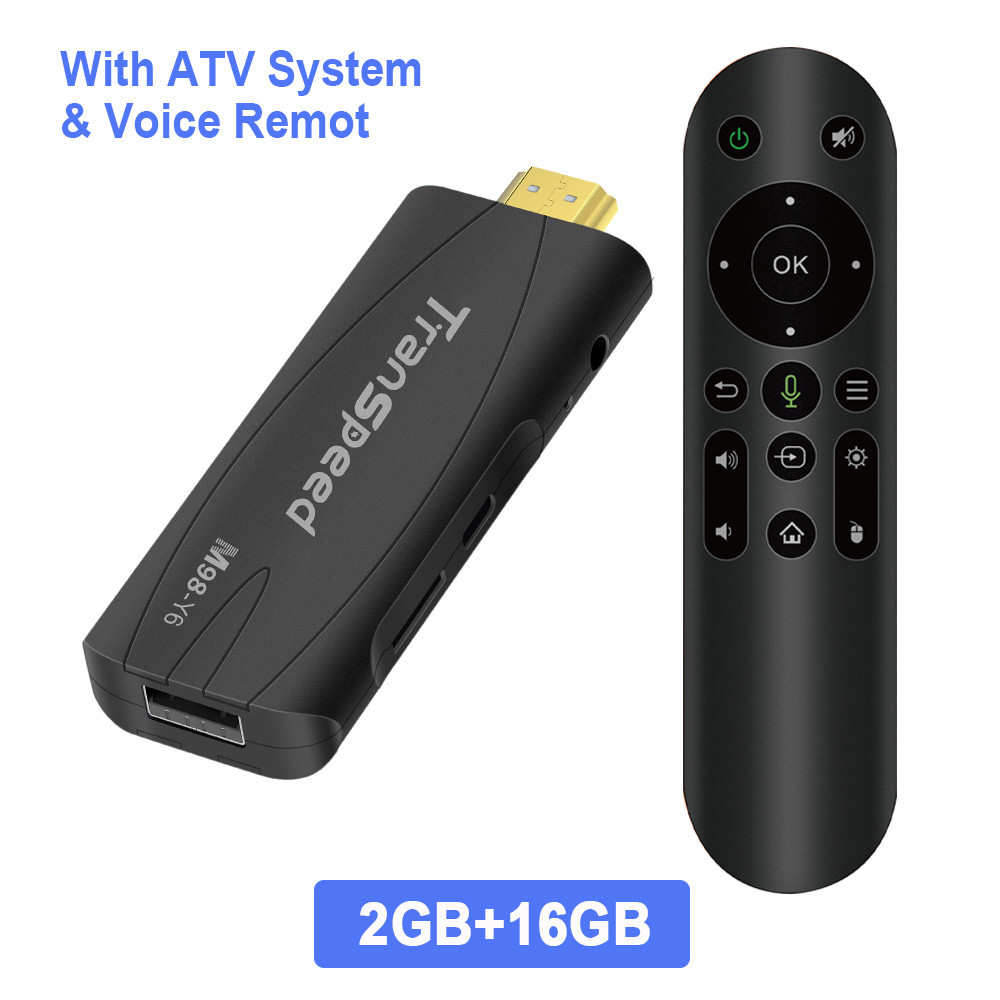 Jual Transpeed TV Stick Android 13 ATV With TV App 4K 3D TV Box 2.4G&5G ...