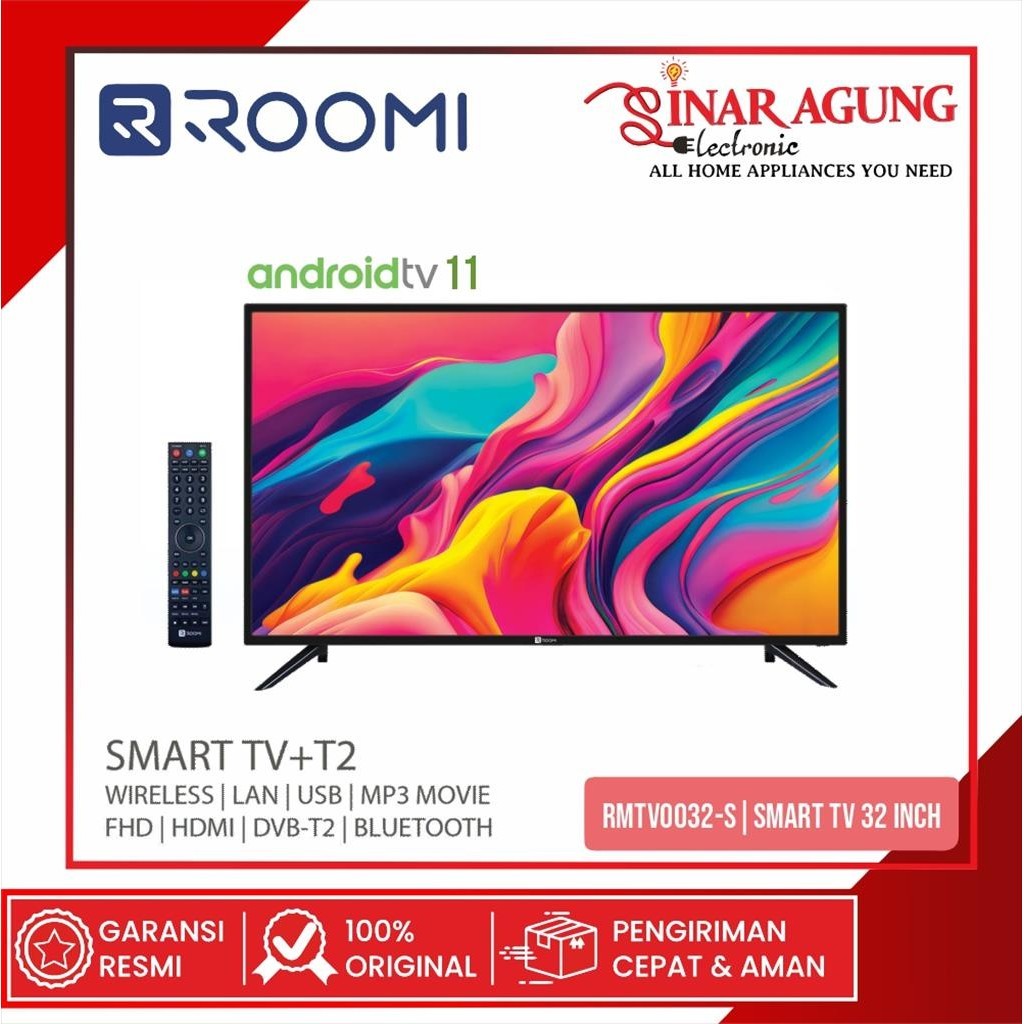 Jual SMART TV LED 32 INCH DIGITAL TANAKA ROOMI RMTV0032-S / RM-TV0032S GARANSI RESMI | Shopee ...
