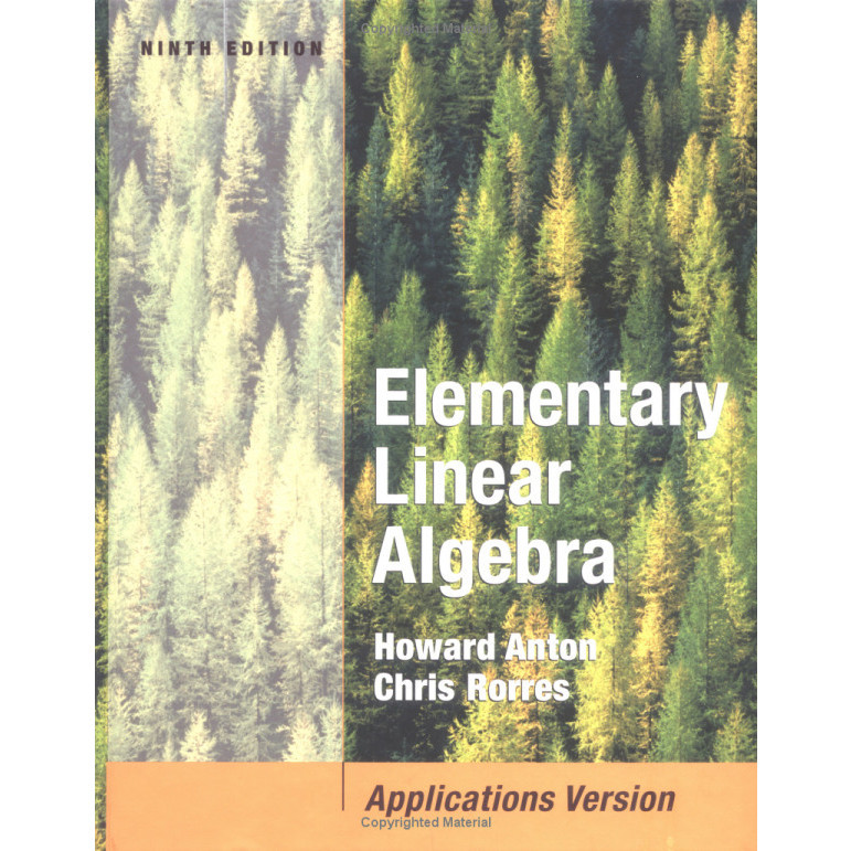 Jual E book Elementary linear algebra with applications Howard Anton ...