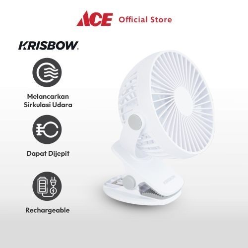 Jual Ace Krisbow 5 inci Kipas Angin Emergency Klip Kipas Angin Portable ...