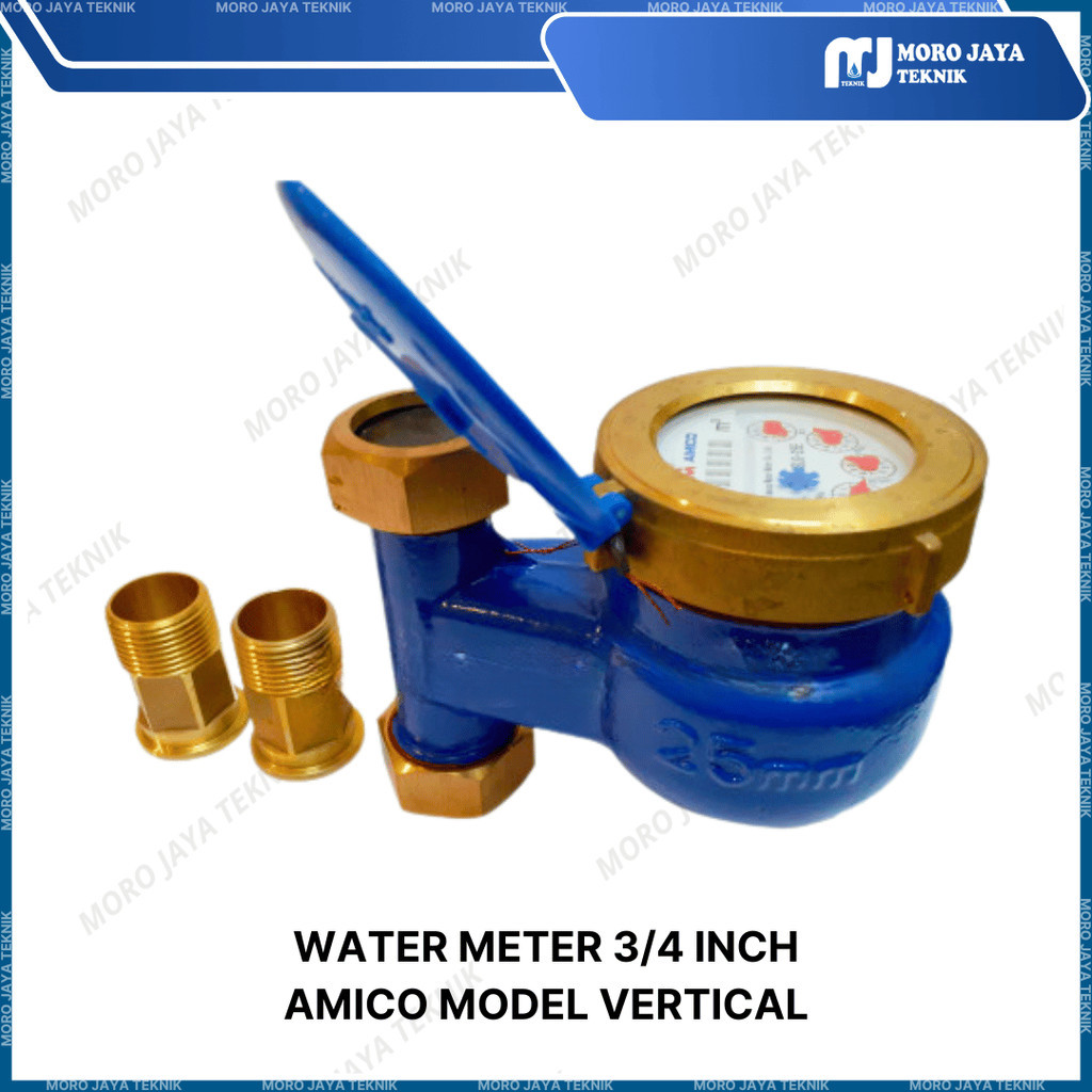 Jual Water Meter 3/4 Inch Amico - Model Vertical - Meteran Air - Flow ...